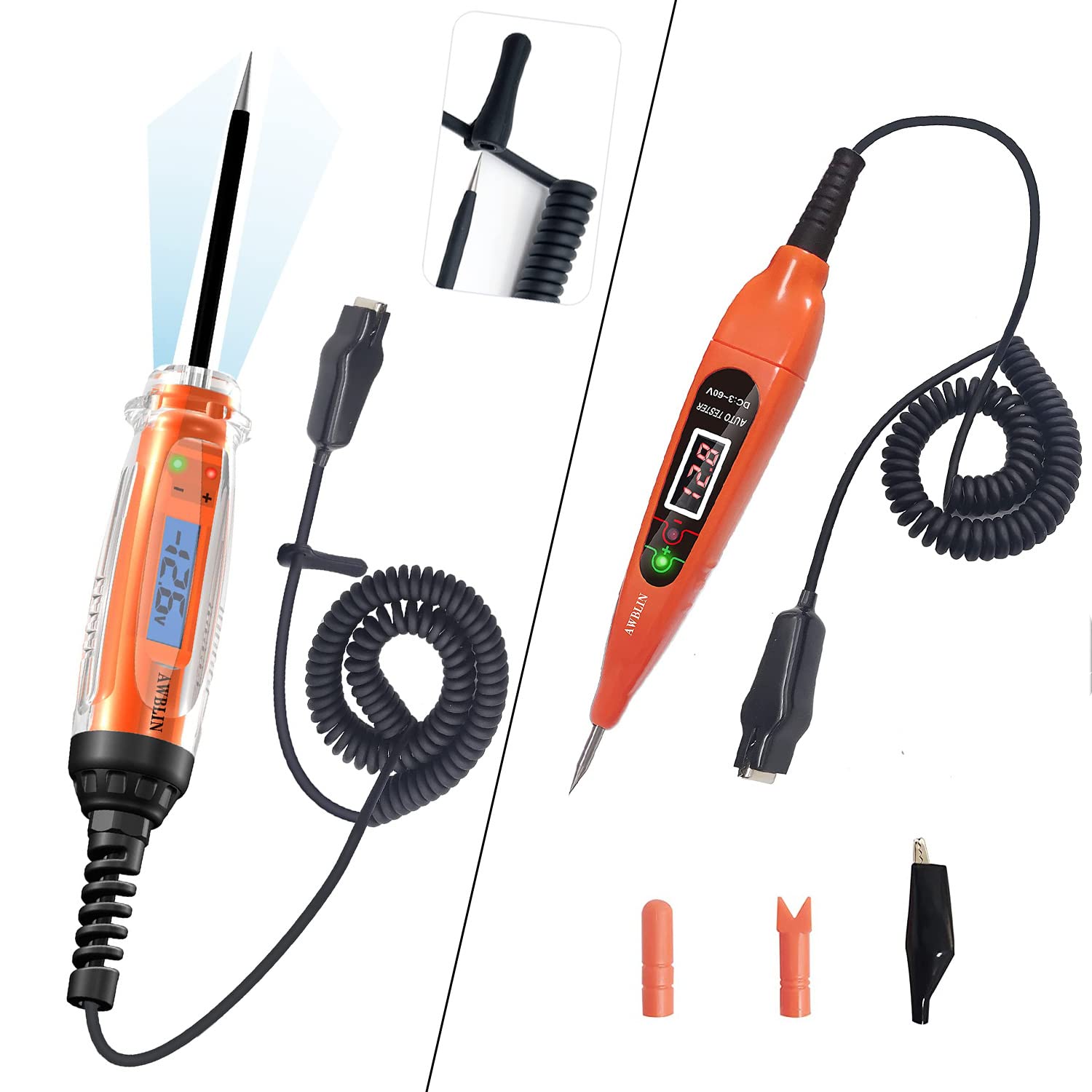 Buy AWBLIN Automotive Test Light 3-60V DC Digital Light Tester with ...