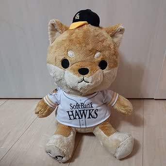 Amazon.co.jp: SoftBank Hawks Yanagida Shiba Dog Plush : Sports & Outdoors