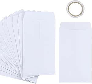 ZCYKJ 100Pcs Small White Envelopes, Mini Seed Envelopes Seed Packets ...