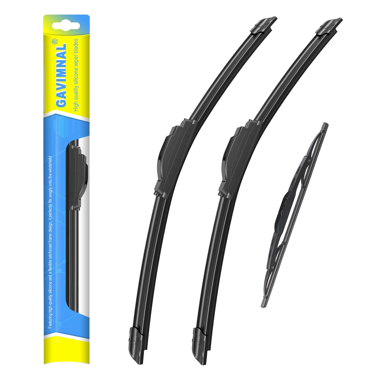 Amazon.com: Gavimnal® 24"+20"+10" Silicone Wiper Blades Replacement For ...