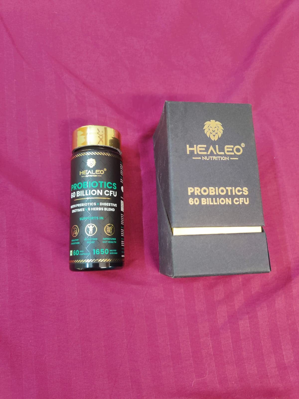 Buy Healeo Probiotics 60 Billion CFU, 4-in-1 with Prebiotic + Digestive ...