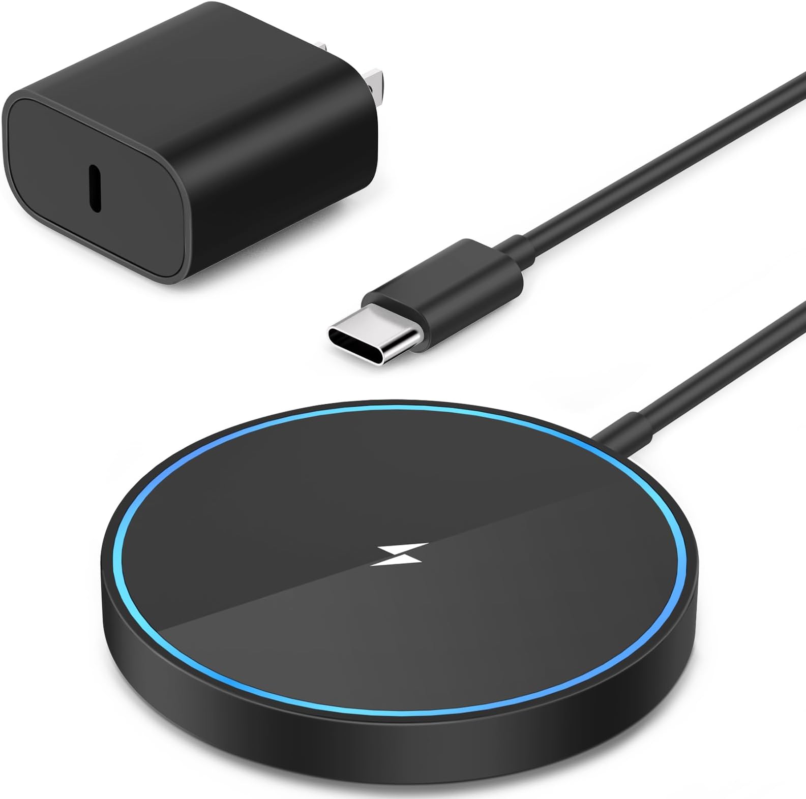 Amazon.com: Magnetic Wireless Charger Fast Mag Safe Charger Compatible ...