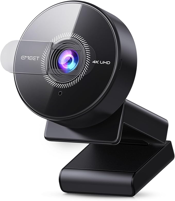 EMEET C950 4K Webcam for PC - 8 Megapixels 4K UHD, PDAF Autofocus ...
