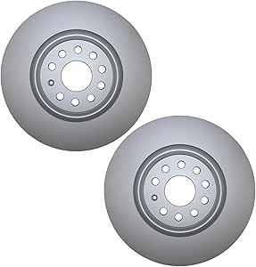 Amazon.com: Bison Performance Pair Set of 2 Front Coated 340mm Vented ...