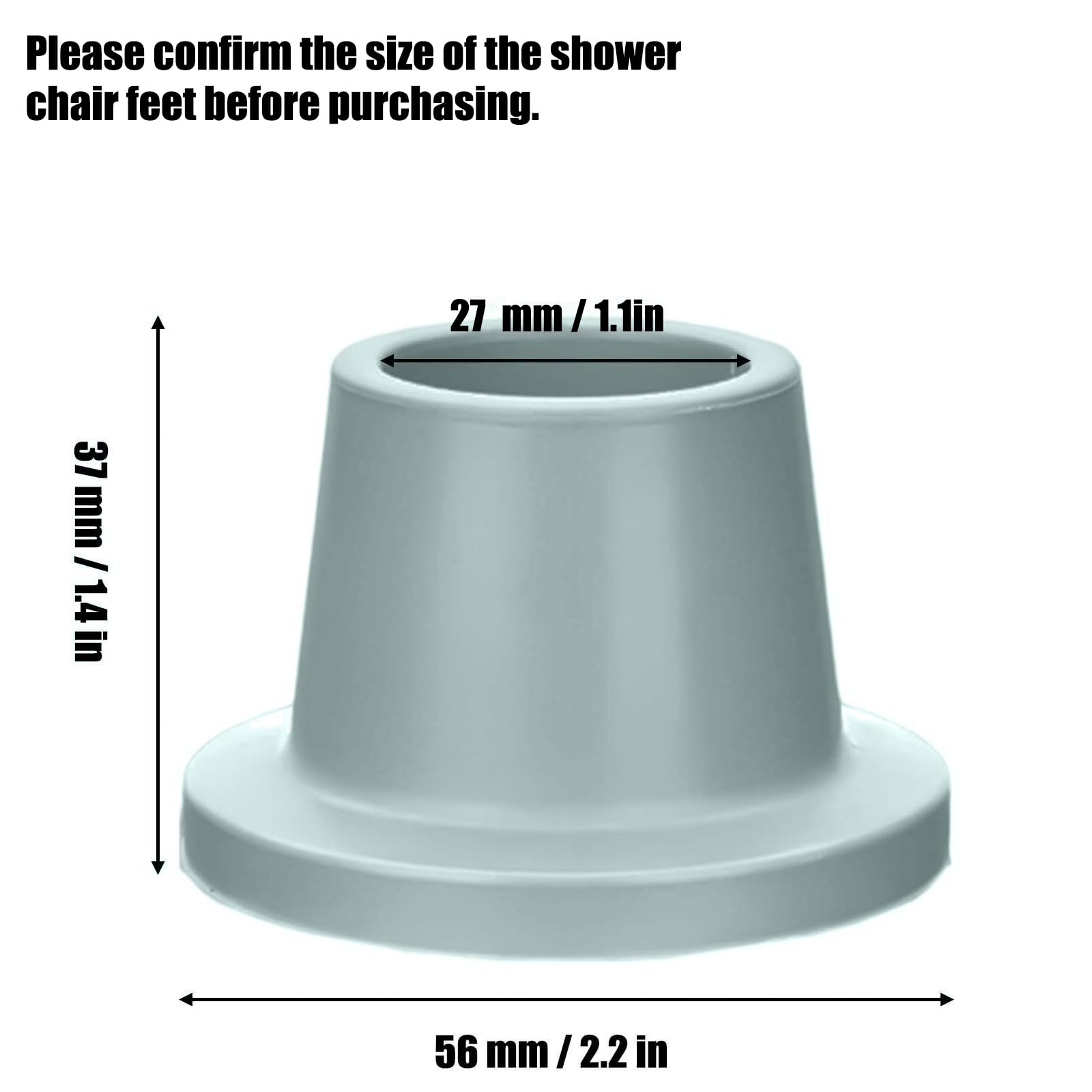 Shower Chair Replacement Feet 1 Inch Chair Leg Caps Replacement Feet