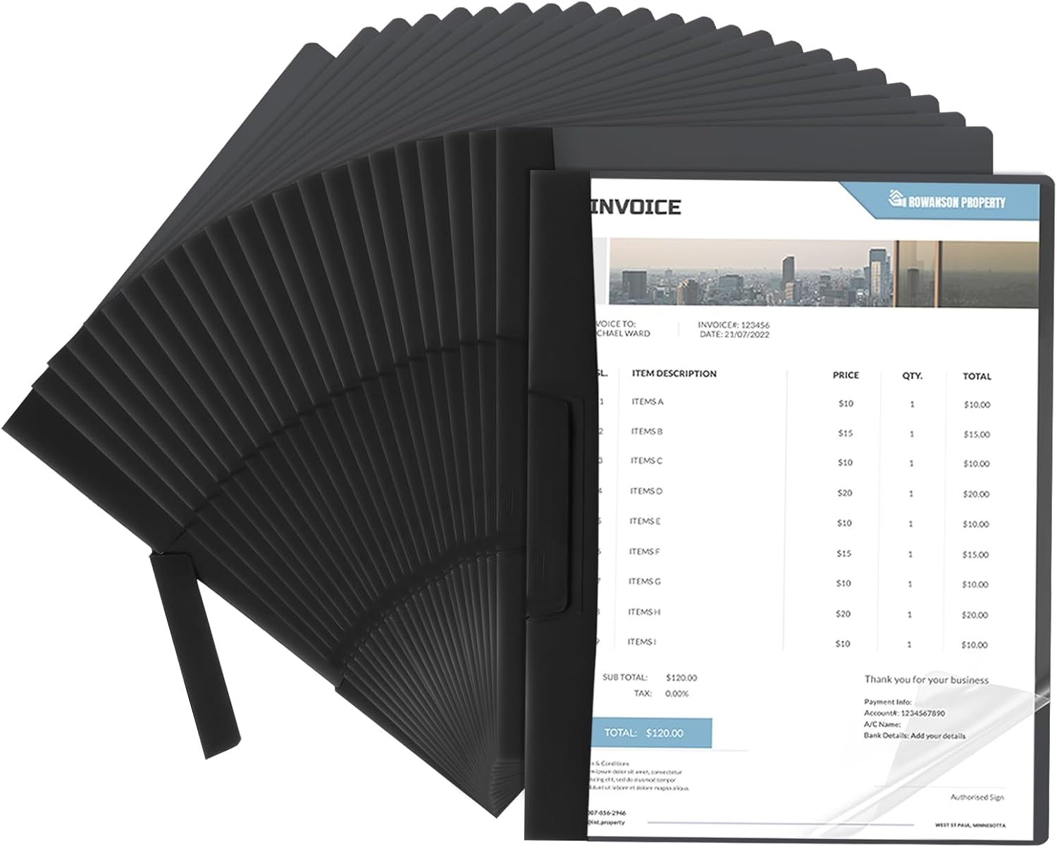 Amazon.com : 24 Pack Clear Report Covers with Clip 9 x 11.4 Inch ...