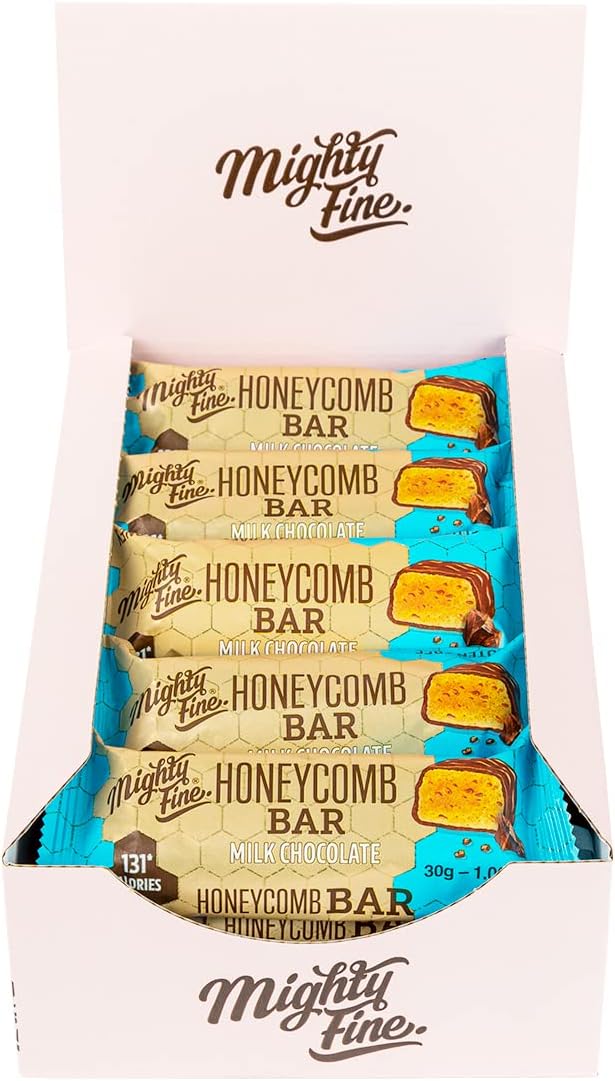 Mighty Fine | Milk Chocolate Honeycomb Bar | 15 x 30g : Amazon.co.uk ...