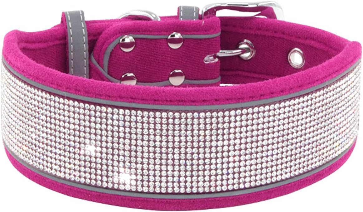 Amazon.com : Serijoars Rhinestone Dog Collar, Dazzling Sparkling Soft ...
