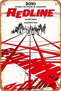 Amazon.com : Redline Poster 2 8 x 12 Inches - Retro Vintage Metal Tin ...