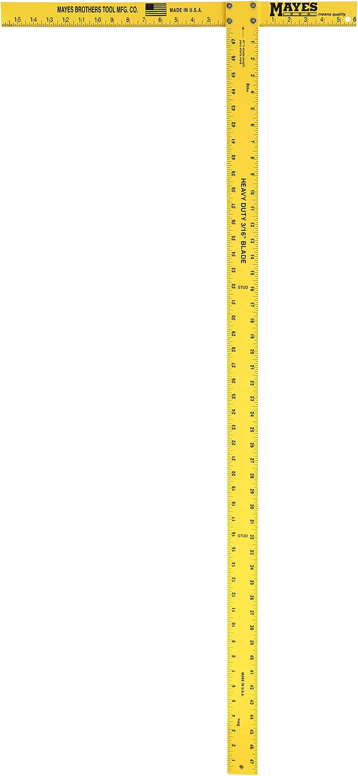Empire Level 410-48 Drywall T-Square with 1/8” thick 47-7/8-Inch Long ...
