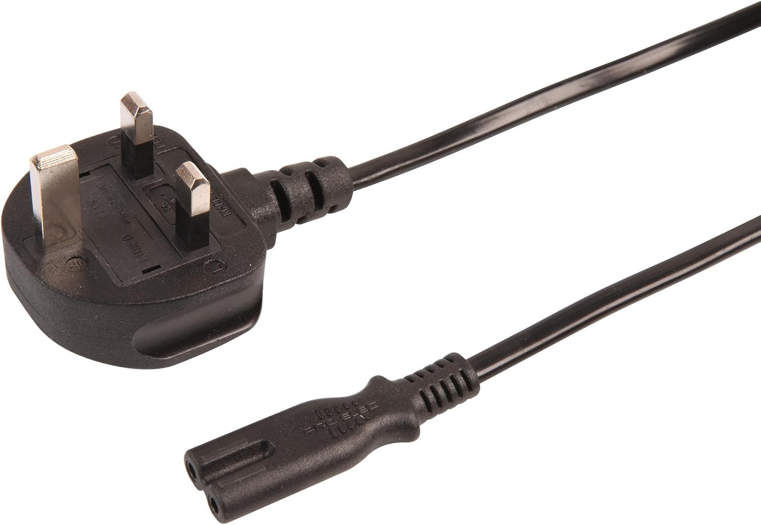 Pro Elec PELB2135 UK Plug to C7 Power Lead 6A, 5m, Black: Amazon.co.uk ...