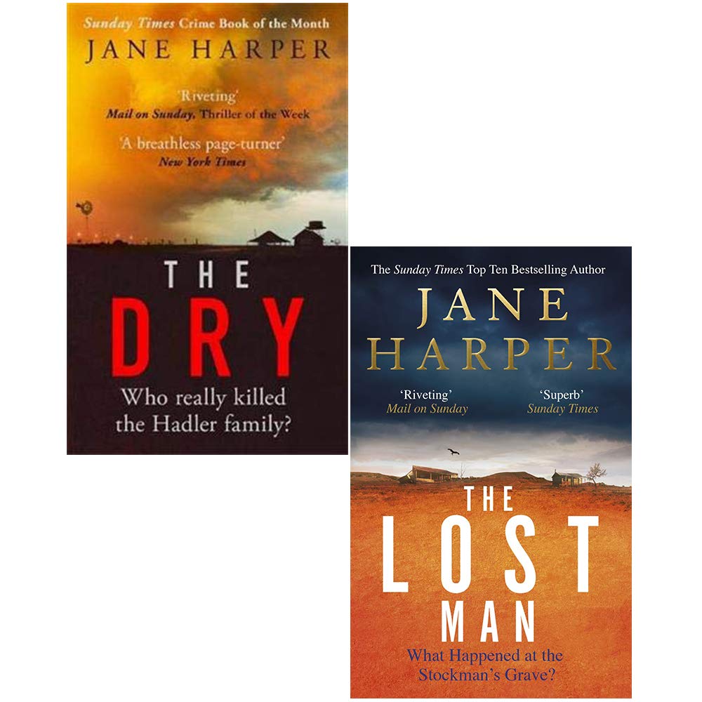 Jane Harper 2 Books Collection Set The Dry, The Lost Man: Amazon.co.uk ...
