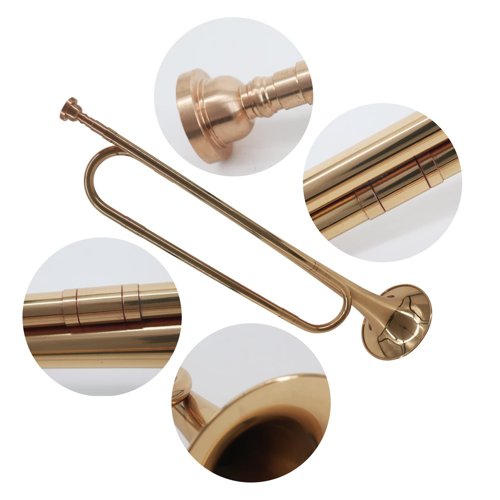 Cavalry Trumpet B Flat Trumpet Bugle With Mouthpiece - Brass Cavalry ...