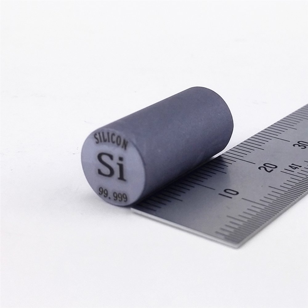 Etched Poly Crystalline Silicon Rod 99.999% 10diameter x20mm length 3 ...
