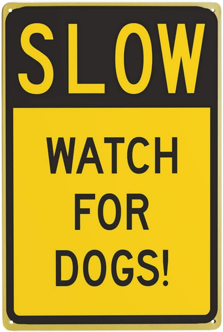 Amazon.com: Slow Watch for Dogs Dogs Run Runner Yard Slow Down Signs ...