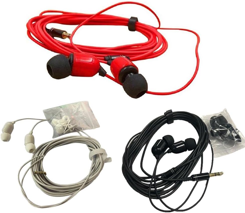 Amazon.com: Extra Long Earbuds for TV & PC, with 12FT Spring Coiled ...
