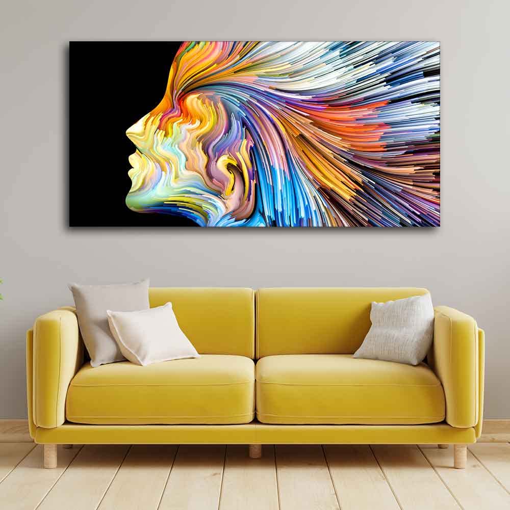 Abstract Design Drawing With Color