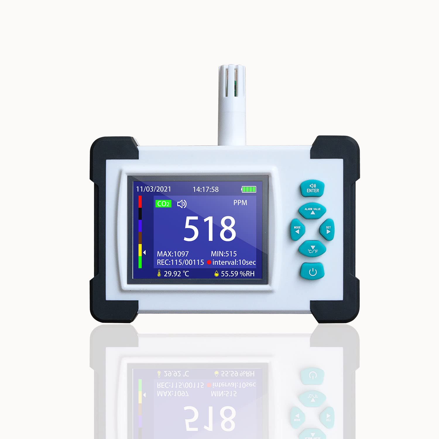 Amazon.com: CO2 Detector, 3-in-1 Air Quality Monitor for Carbon Dioxide ...