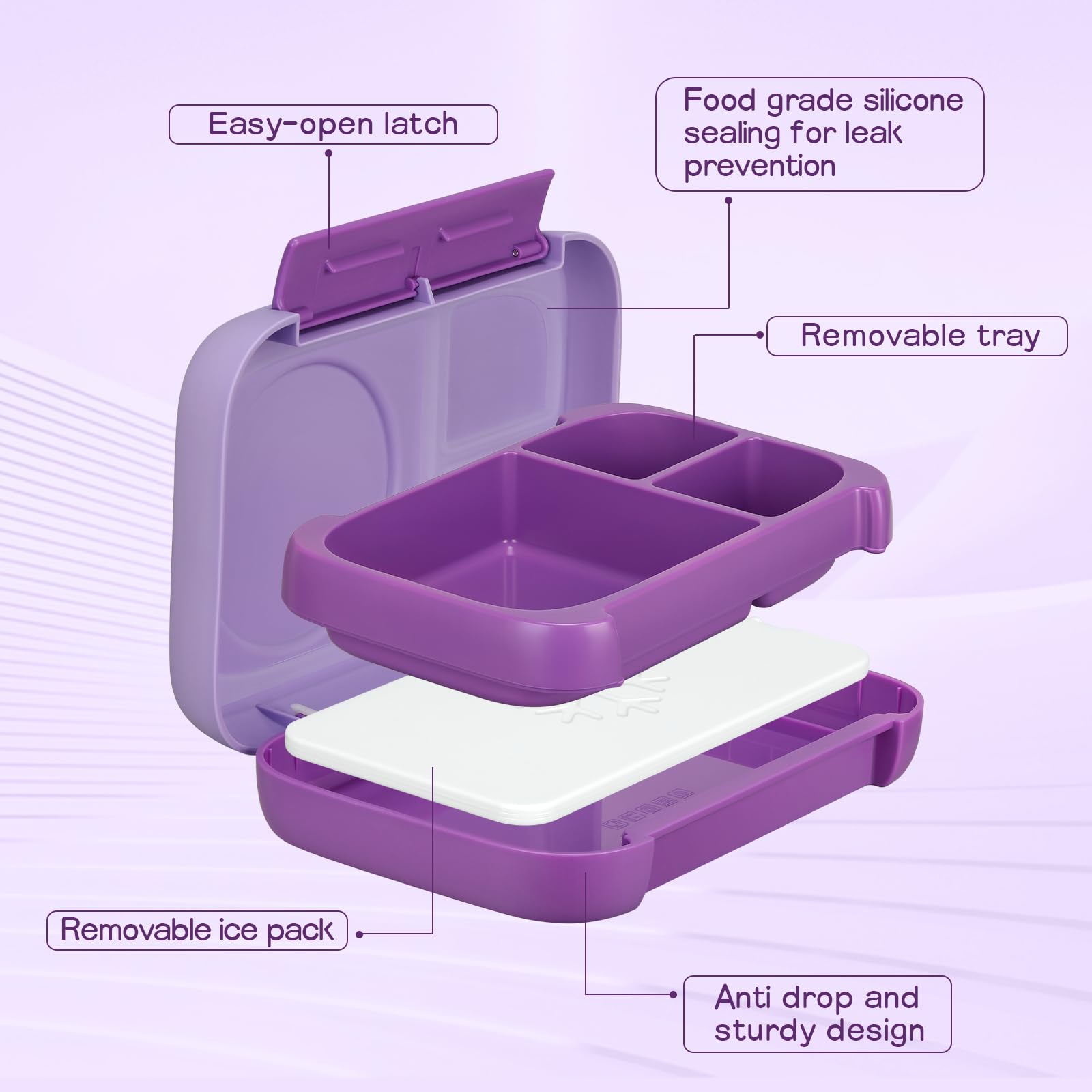 Snapklik.com : MAISON HUIS Chill Bento Lunch Box For Kids Adult