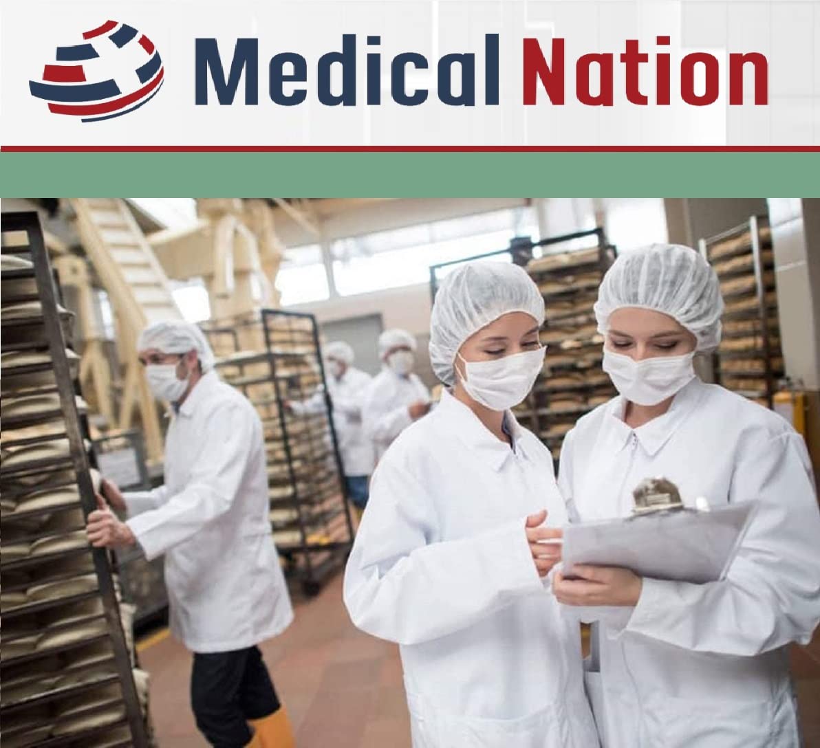 Snapklik.com : Medical Nation 21" Disposable Bouffant Caps Hair Net ...