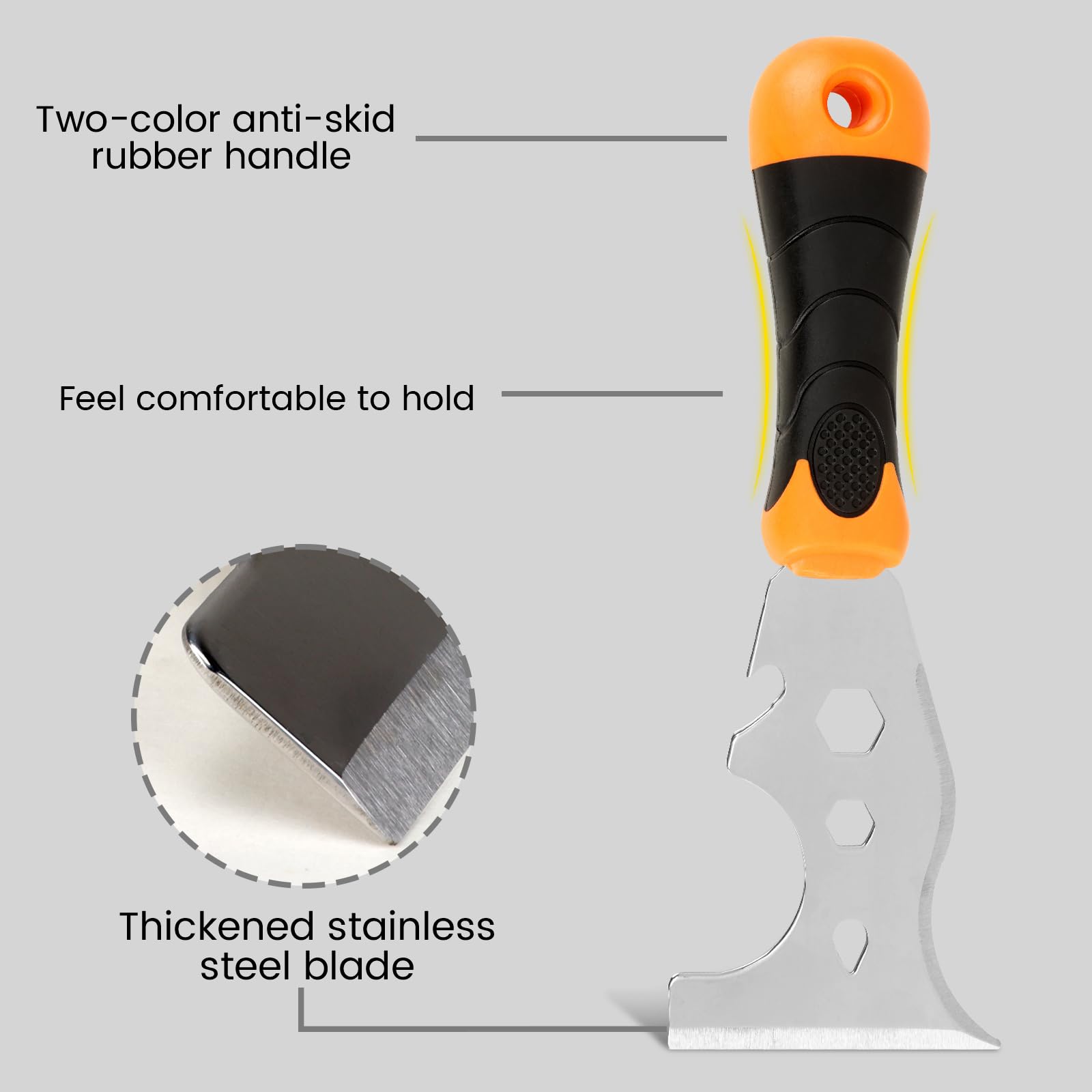 Snapklik.com : 2 Pack, 12-In-1 Paint Scraper ToolMulti-Use Painters ...