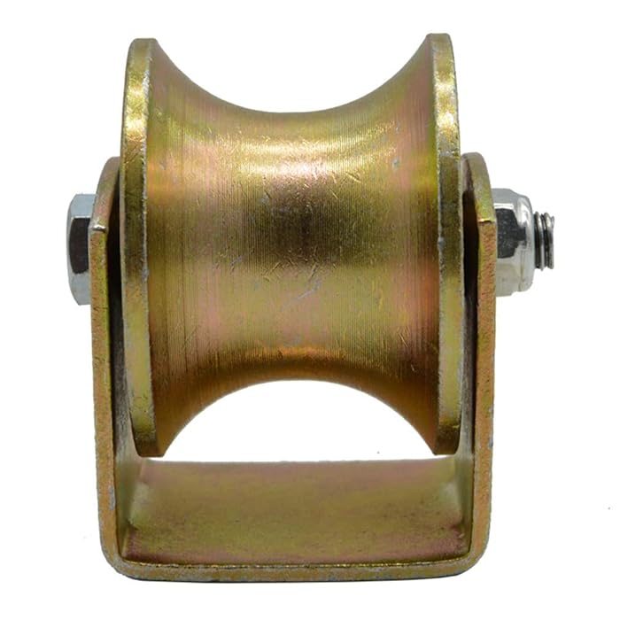 Buy U-Groove Rigid Track Wheel,Sliding Gate Roller with Bracket,Heavy ...