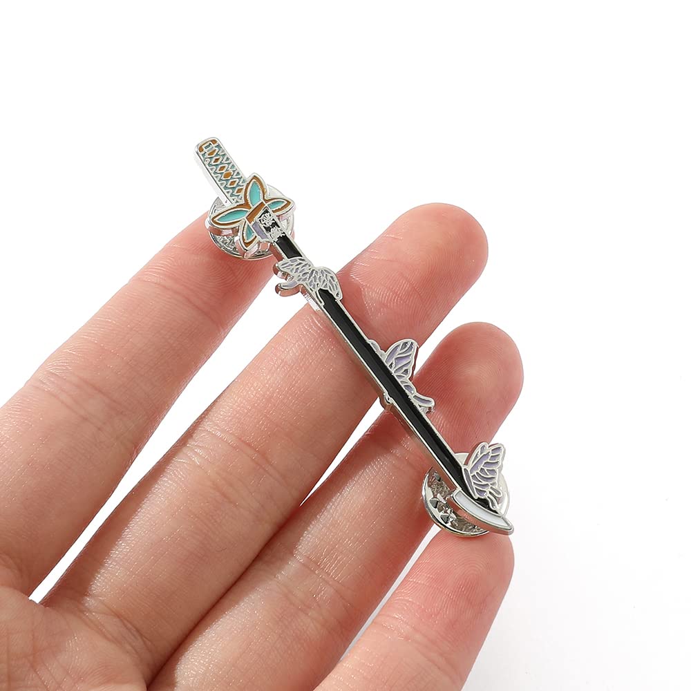 Snapklik.com : Anime Demon Slaye Lapel Pins - ochou Shinobu Nichirin ...