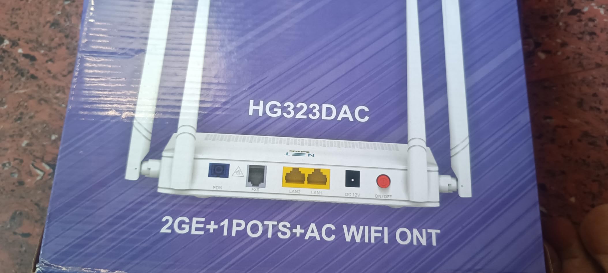 Netlink GPON ONT (2GE+1POTS+ AC WiFi) (HG3221D) 5GHz Dual Band Wi-Fi 5 ...