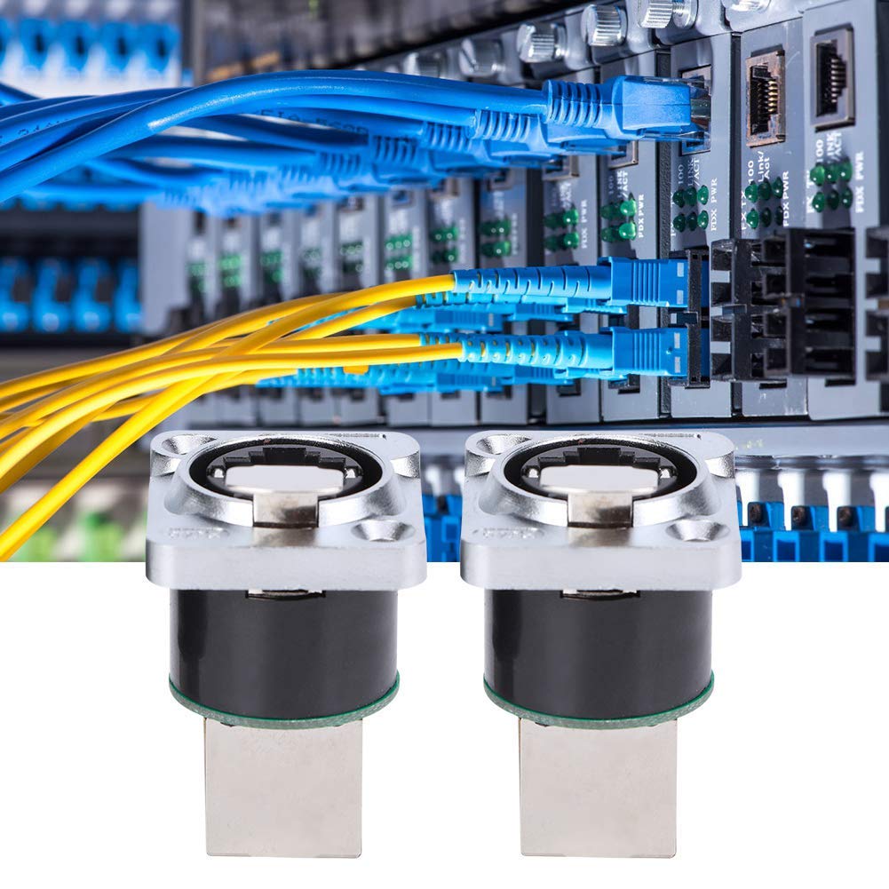 2Pcs RJ45 Right Angle Connector,Aviation Plug,Fire Retardant Durable ...