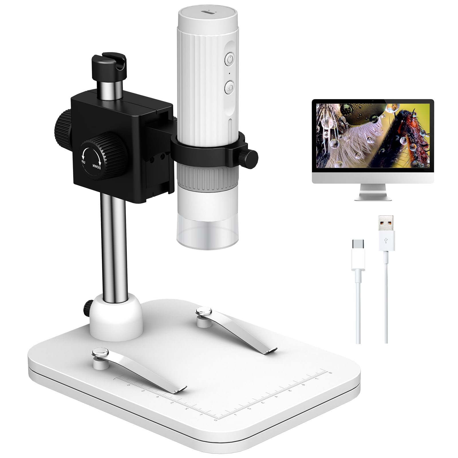 Snapklik.com : KMDES USB Digital Microscope - 50X-1000X Magnifier