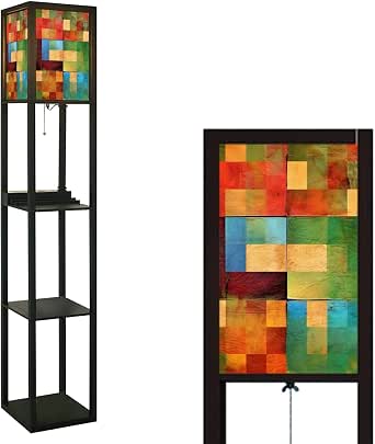 CVNWGKOMQP Floor Lamp Colorful Earthy Texture Standing Lamp Floor Lamp ...