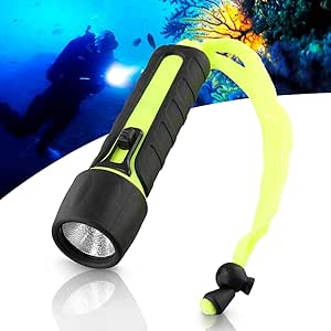 Azonee Scuba Diving Light, Super Bright 8000LM LED Scuba Diving ...