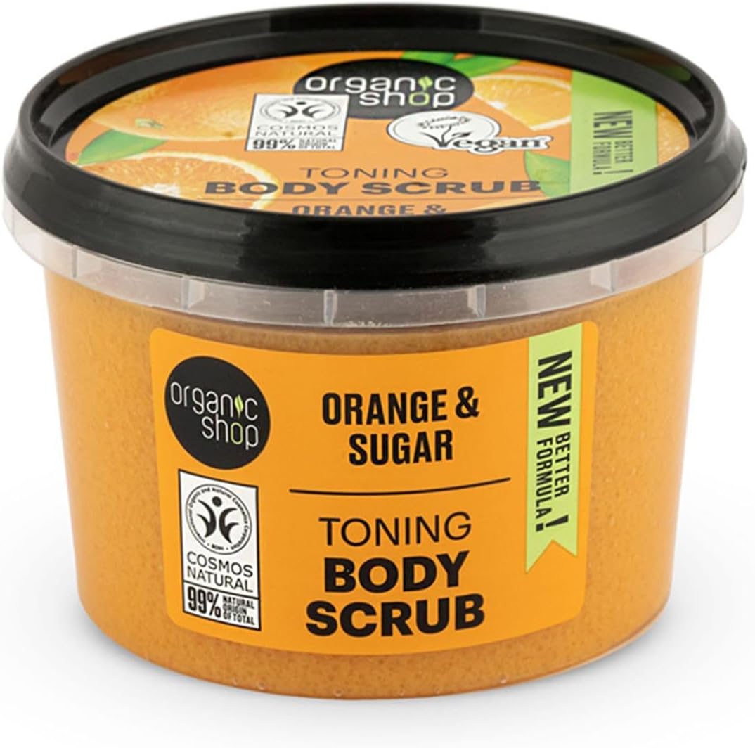 Organic Shop Sicilian Orange Body Scrub, 250 ml : Amazon.co.uk: Beauty