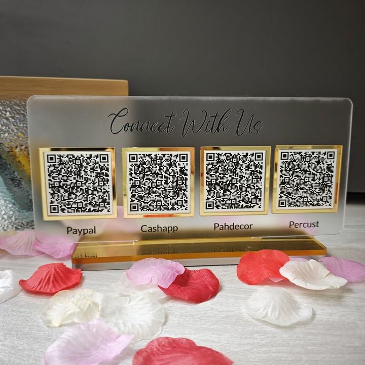 Pahdecor 3d Custom Frosted Transparent Acrylic Sign Custom Qr Code ...
