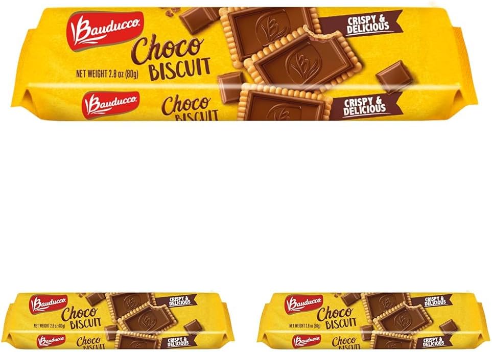 Amazon.com: Bauducco Choco Biscuit Cookies - Crispy & Delicious ...