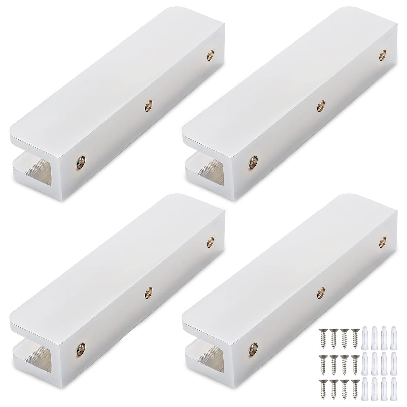 Snapklik.com : LukLoy Solid Brass Glass Shelf Bracket