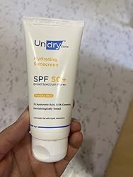 Undry Hydrating Sunscreen for Dry Skin (50gm) Lightweight, Photostable ...