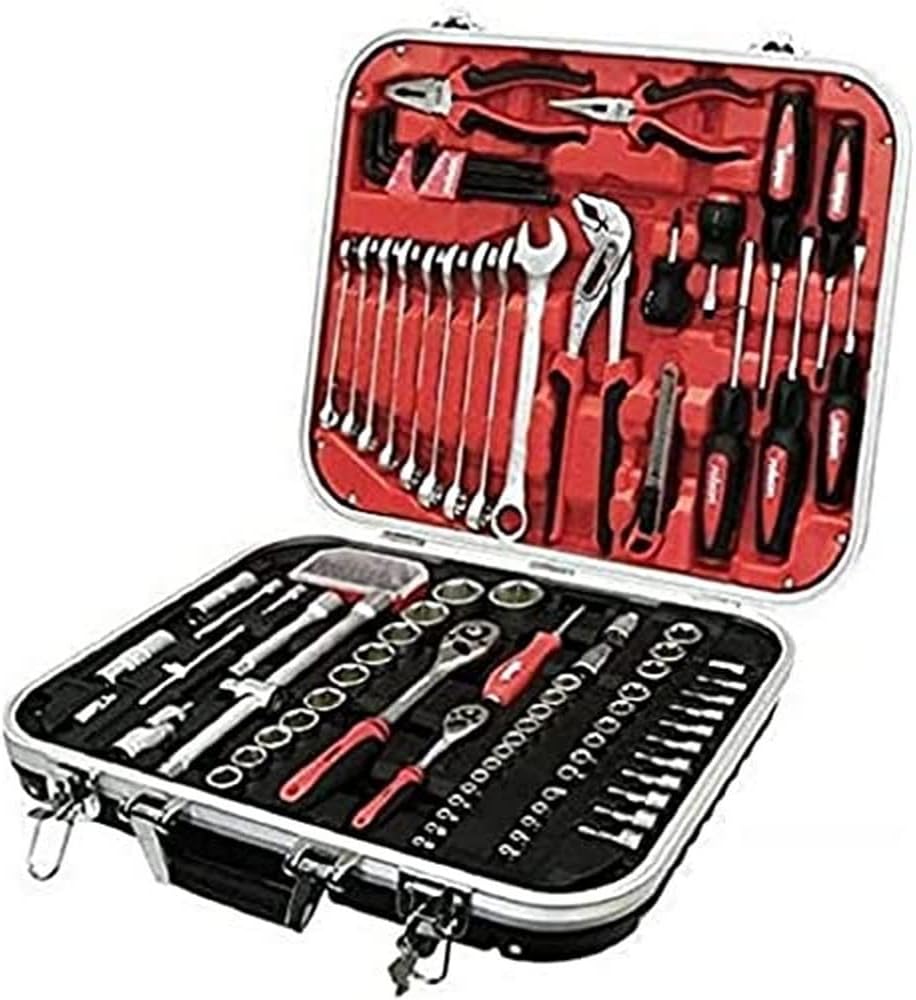 Draper 32027 Mechanics Tool Kit, 127 Piece Blue One Size : Amazon.co.uk ...