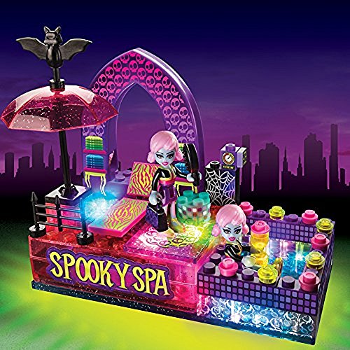 Lite Brix Toy – Moonlight Monsters Spooky Spa Playset – Create and ...