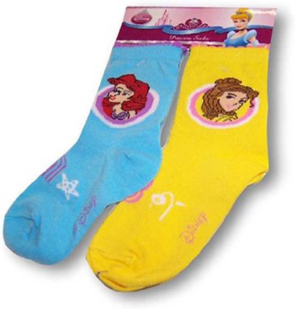 Amazon.com: Girl's Disney Princess Crew Socks Size 18-24 Months - Set ...