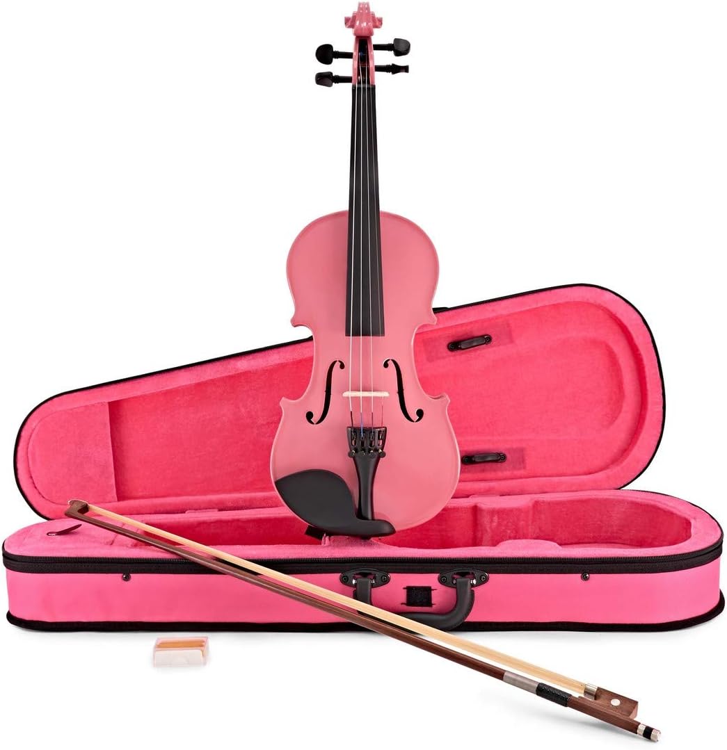 Student Full Size Violin by Gear4music, Pink : Amazon.co.uk: Musical ...