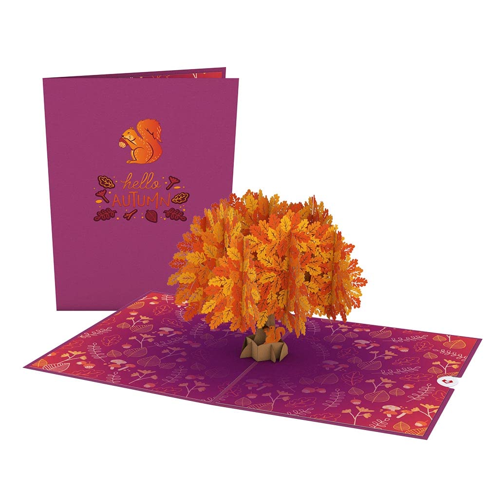 Snapklik.com : Oak Tree Pop Up Card, 5x7-3D Greeting Card, Fall ...