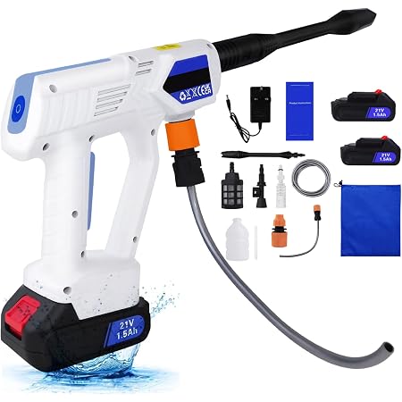 Cordless Jet Washer Portable Car Pressure Washer, Battery Power Washer ...