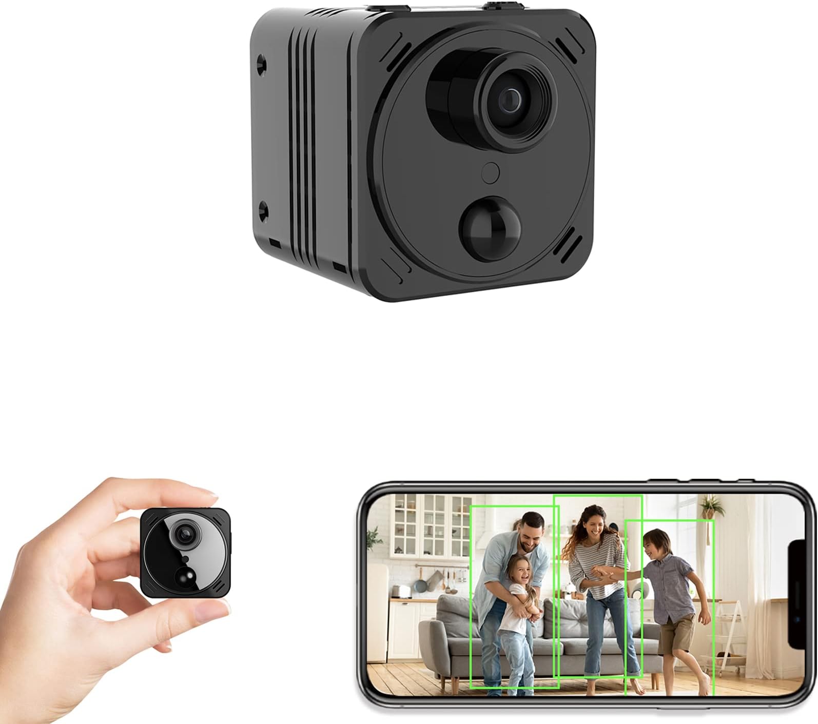 Amazon.com : VIDCASTIVE Mini Spy Hidden Camera 4K Wireless WiFi Small ...