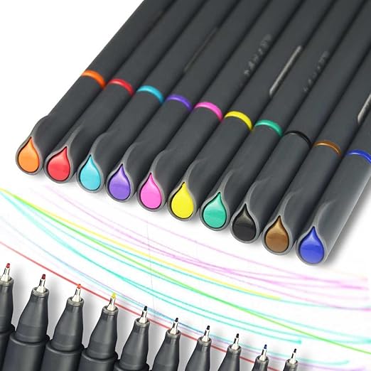 Fijne tekenpennen, Chukchi Fine Line Tekenpen, Fineliner Kleur Pennen ...