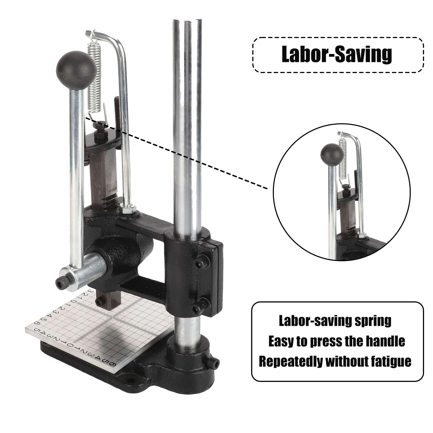 AIWFL Leather Hole Puncher Hand Punching Machine with Drill Chuck ...