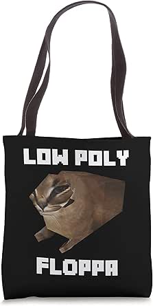 Amazon.com: Low Poly Floppa Meme Big Floppa Meme Cat Tote Bag ...