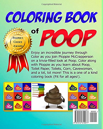 The Coloring Book of Poop: The Coloring Book of Poop, Toilets, Toilet ...