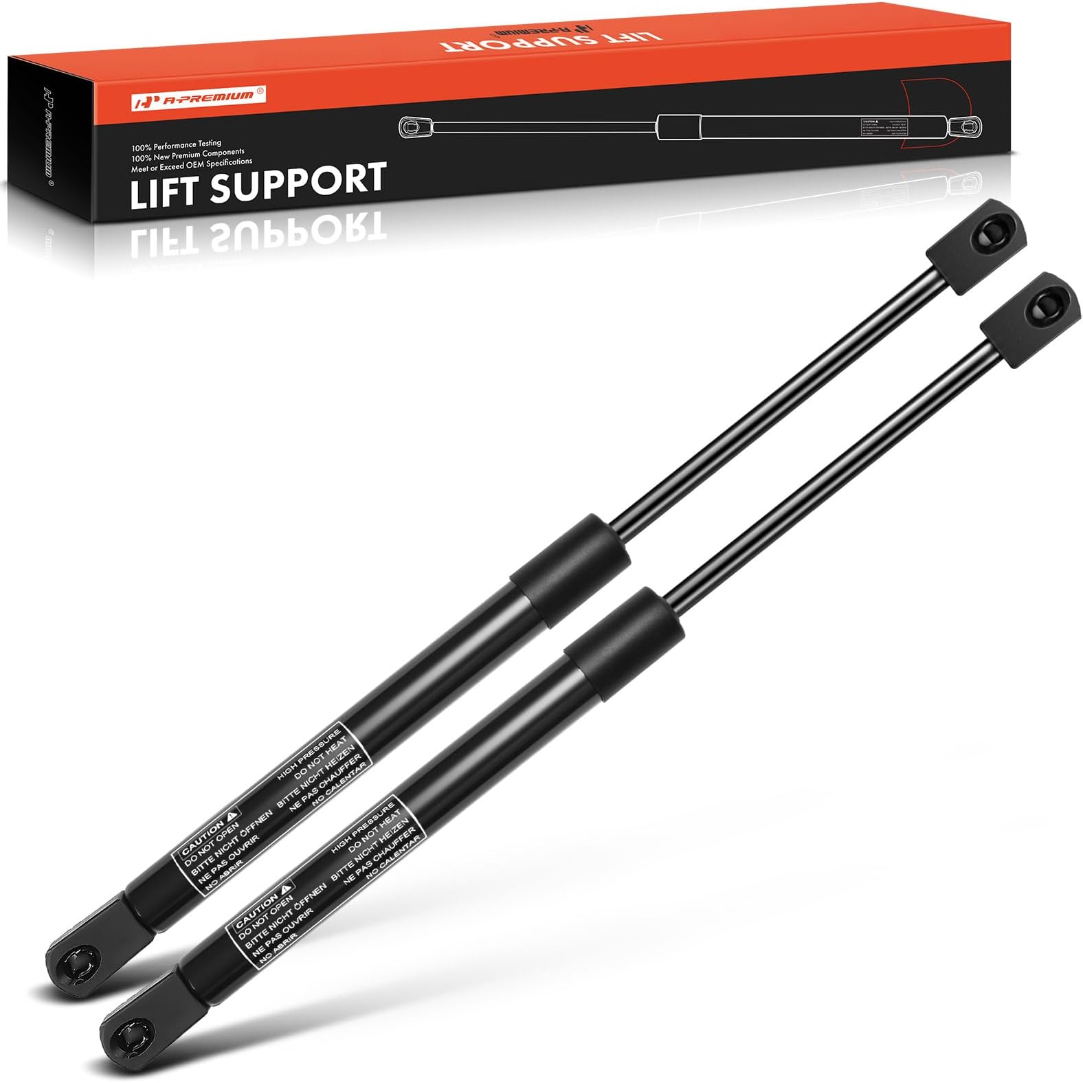 A-Premium Rear Window Glass Lift Supports Shock Struts Compatible with ...