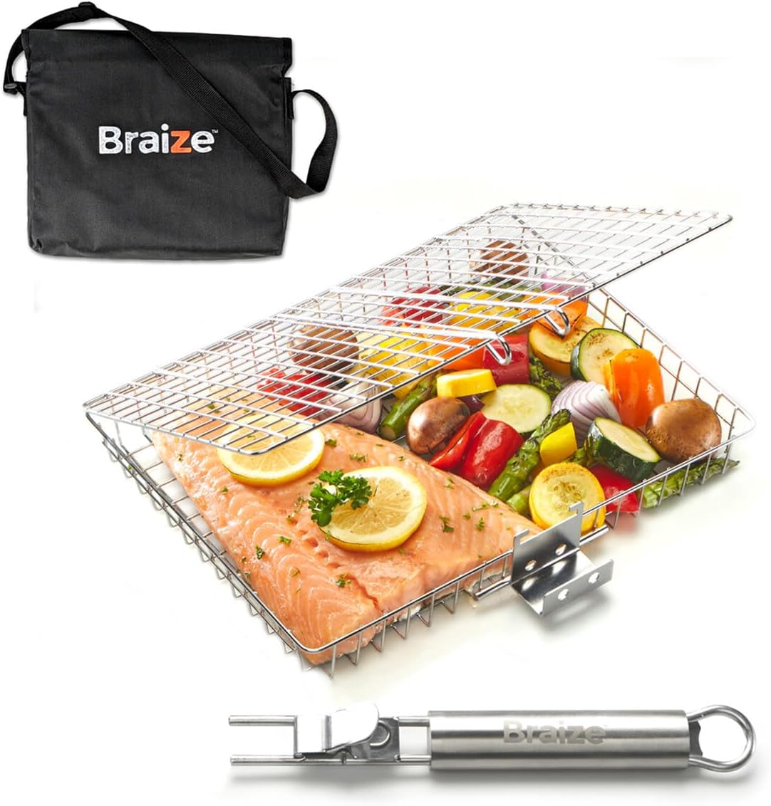 Amazon.com : Weber Large Fish Basket in Standard Packaging : Grill ...